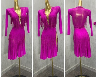 Pink Latin Dress - Etsy