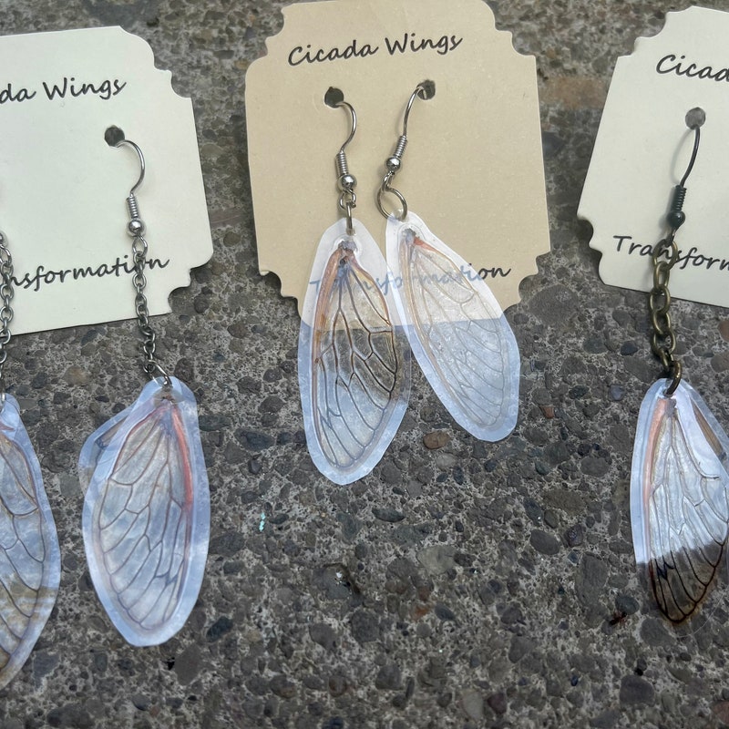 Cicada Wing Earrings - Etsy