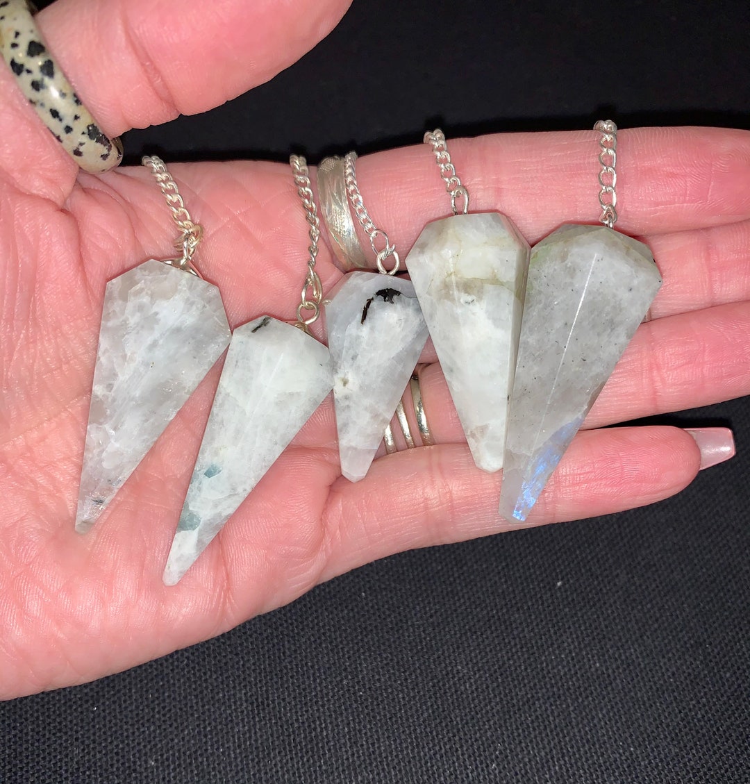 Moonstone Pendulum, Spiritual Healing Tool - Etsy