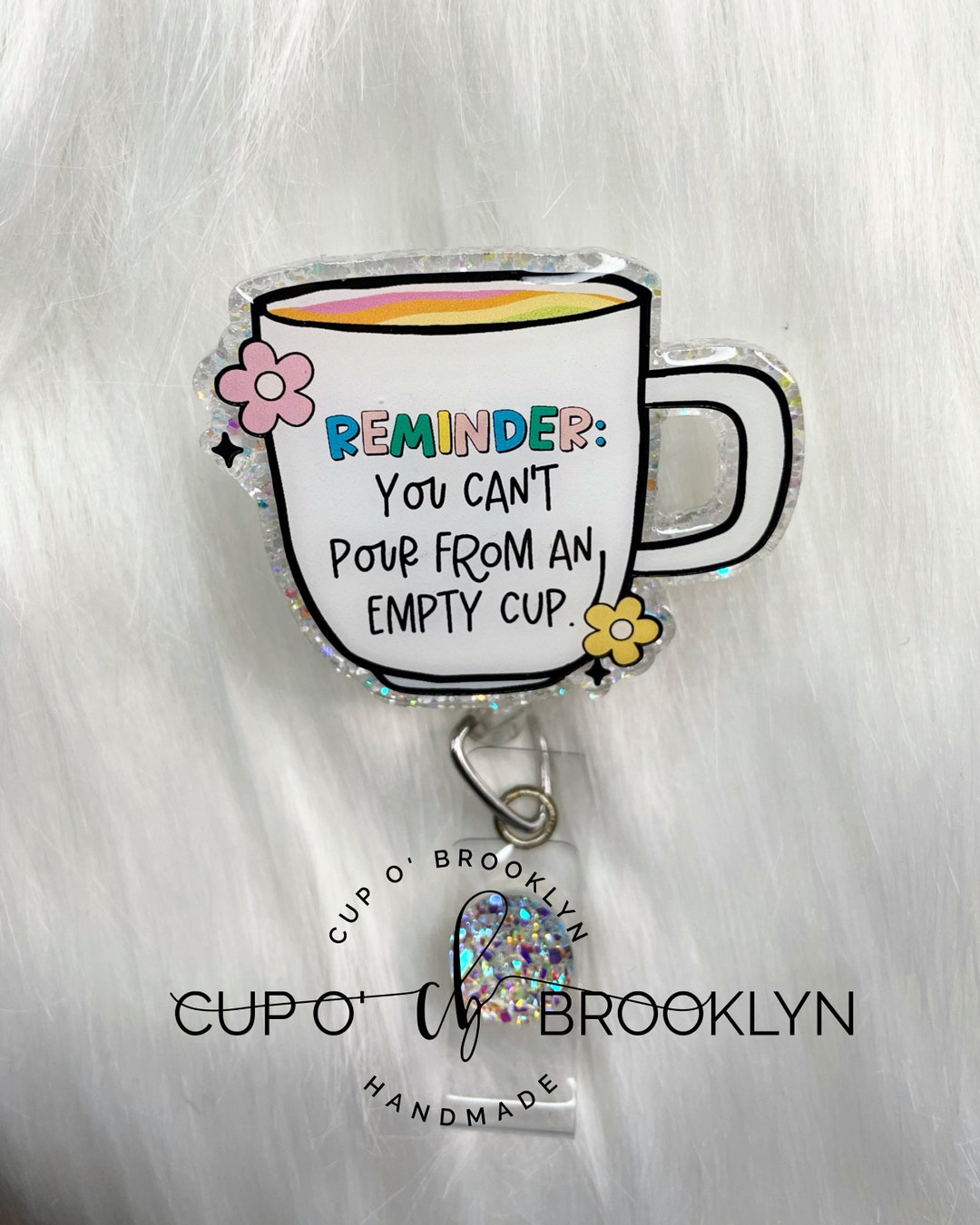 Affirmation Badge Reel - Mental Health - Medical Badge Reel - Self Care ...