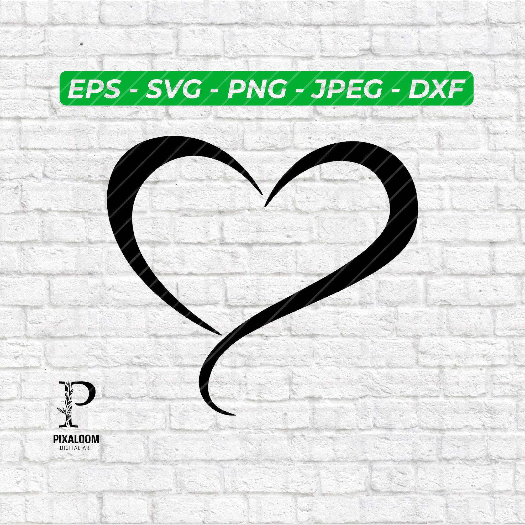 Heart Instant Download SVG PNG High-quality Digital Files for Creating ...