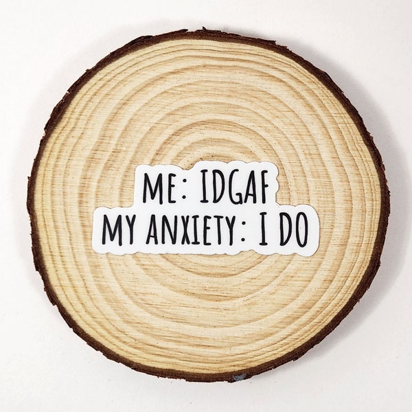 Anxiety Sticker - Etsy