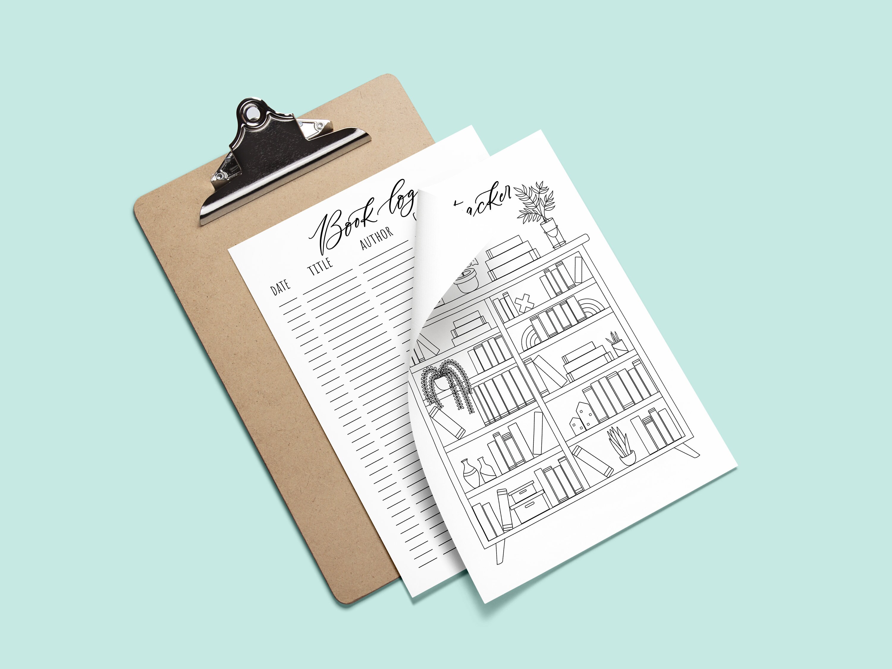 Book Tracker | Book Log | Reading Log | Bookshelf | Book Lover Gift ...