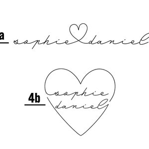 Custom Couples Name & Heart | Digital File | Valentines Day ...