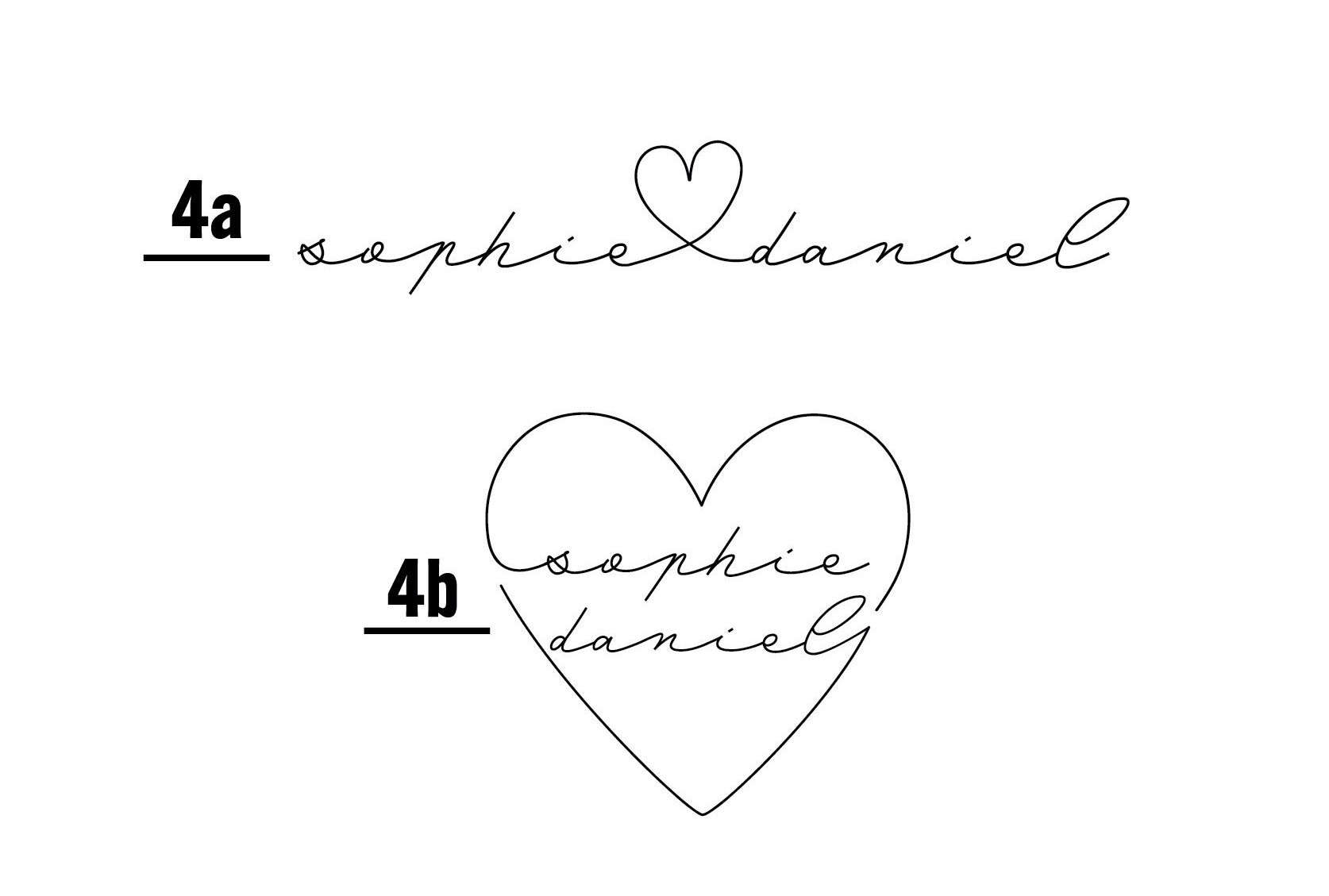 Custom Couples Name & Heart | Digital File | Valentines Day ...