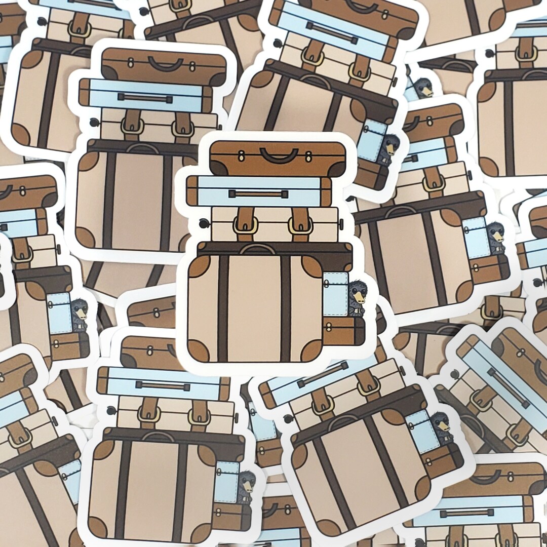 Travel Suitcases Sticker | Wanderer | Adventure | Niffler | Water ...