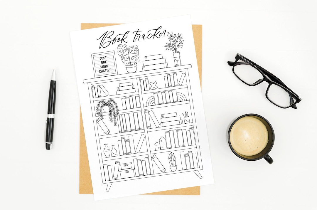 Book Tracker | Book Log | Reading Log | Bookshelf | Book Lover Gift ...