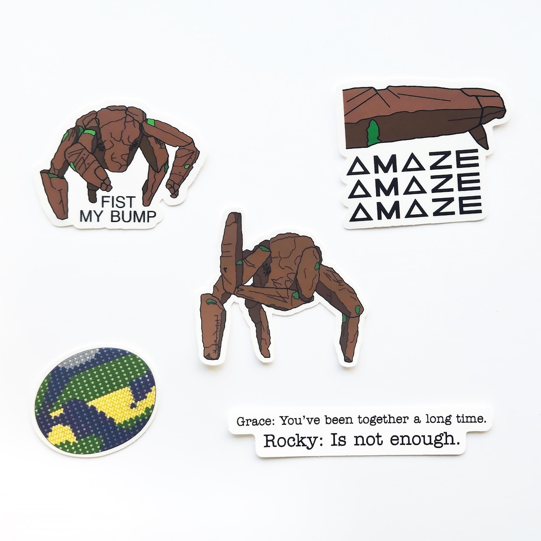 Project Hail Mary Stickers | Rocky & Grace | AMAZE | Fist My Bump | Sci ...