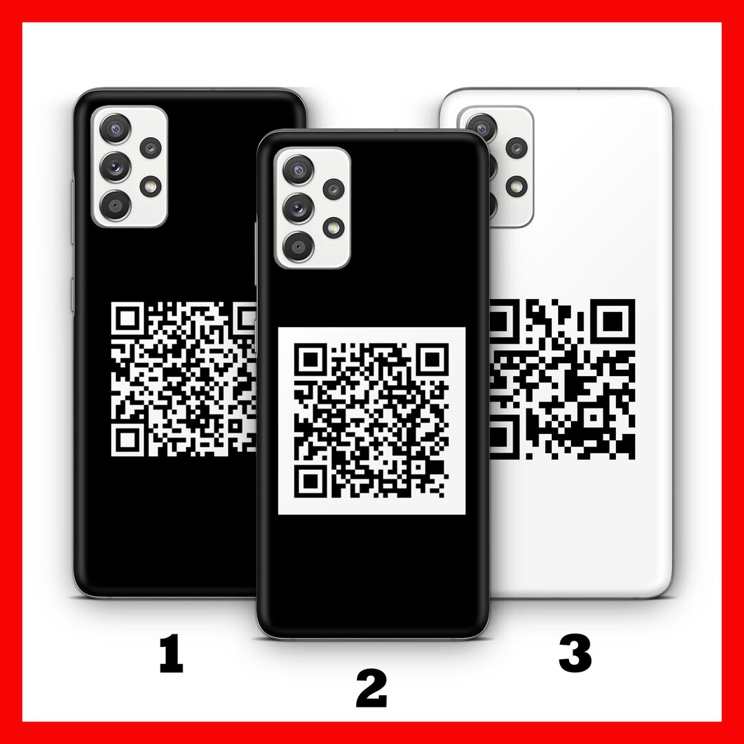 QR Code Your Personal Info Case Cover for SAMSUNG A12 A32 A52 A72 A30 ...