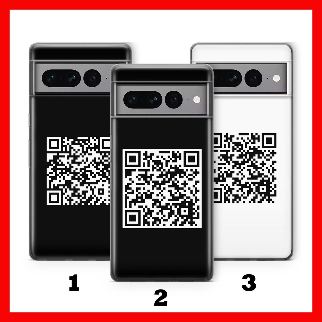 QR Code Your Personal Info Phone Case for Google Pixel 6 6A 7 7A 8 8A 9 ...