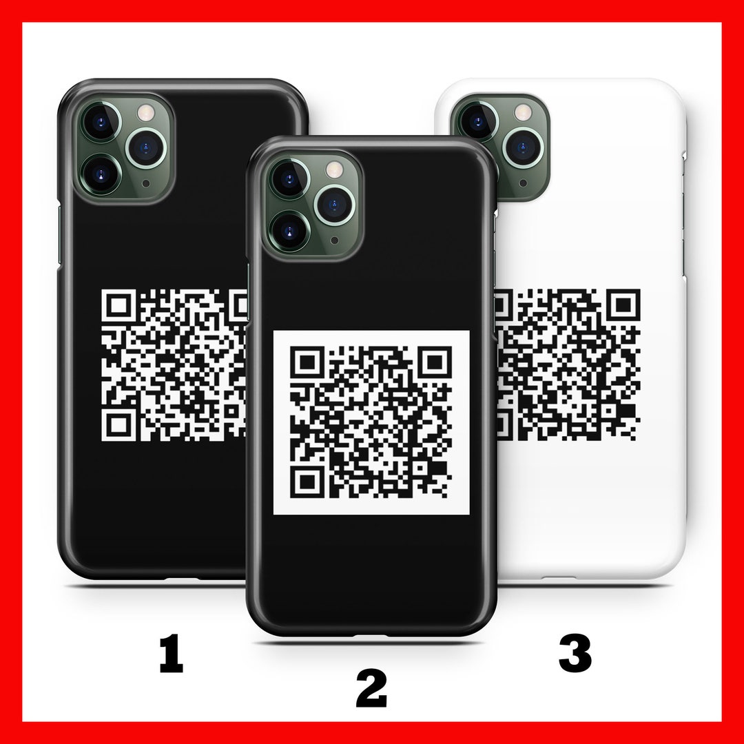 QR Code Your Personal Info Phone Case for Apple iPhone 11 12 13 14 15 ...