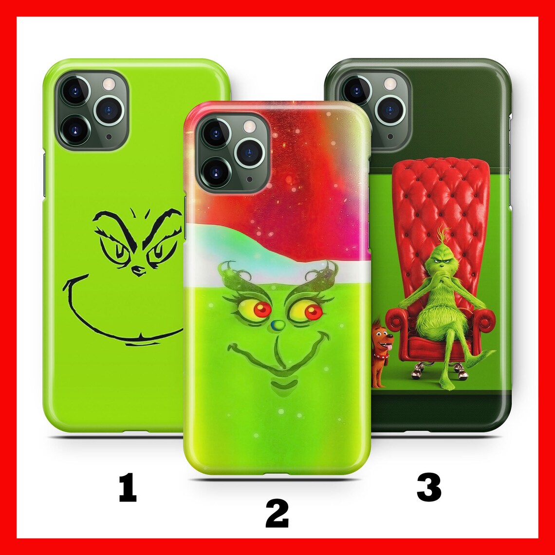 GRINCH 6 Apple iPHONE 11 12 PRO MiNI MAX Phone Case Cover | Etsy
