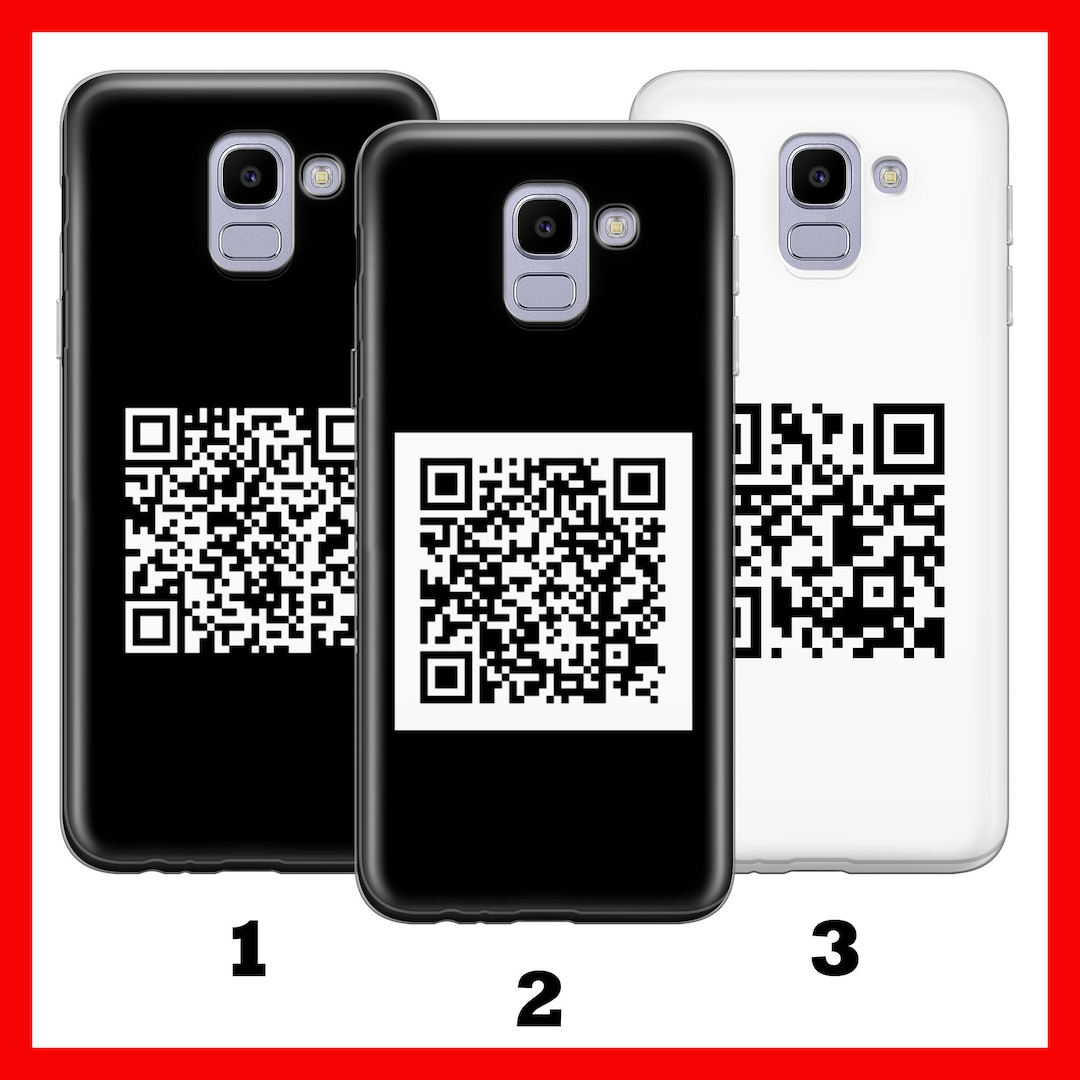 QR Code Your Personal Info Case Cover for SAMSUNG GALAXY A3 A5 A6 A7 A8 ...