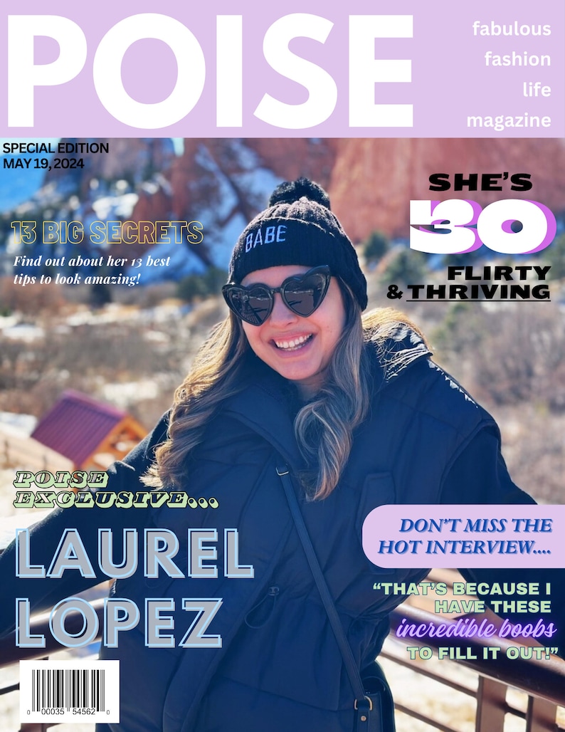 13 Going on 30 POISE Magazine Birthday Cover - Etsy