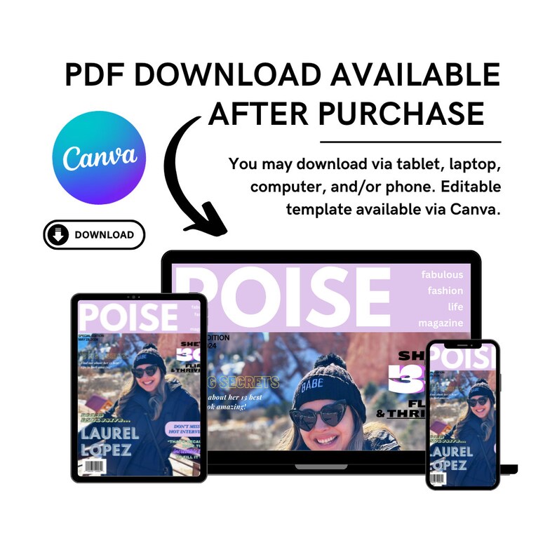 13 Going on 30 POISE Magazine Birthday Cover - Etsy