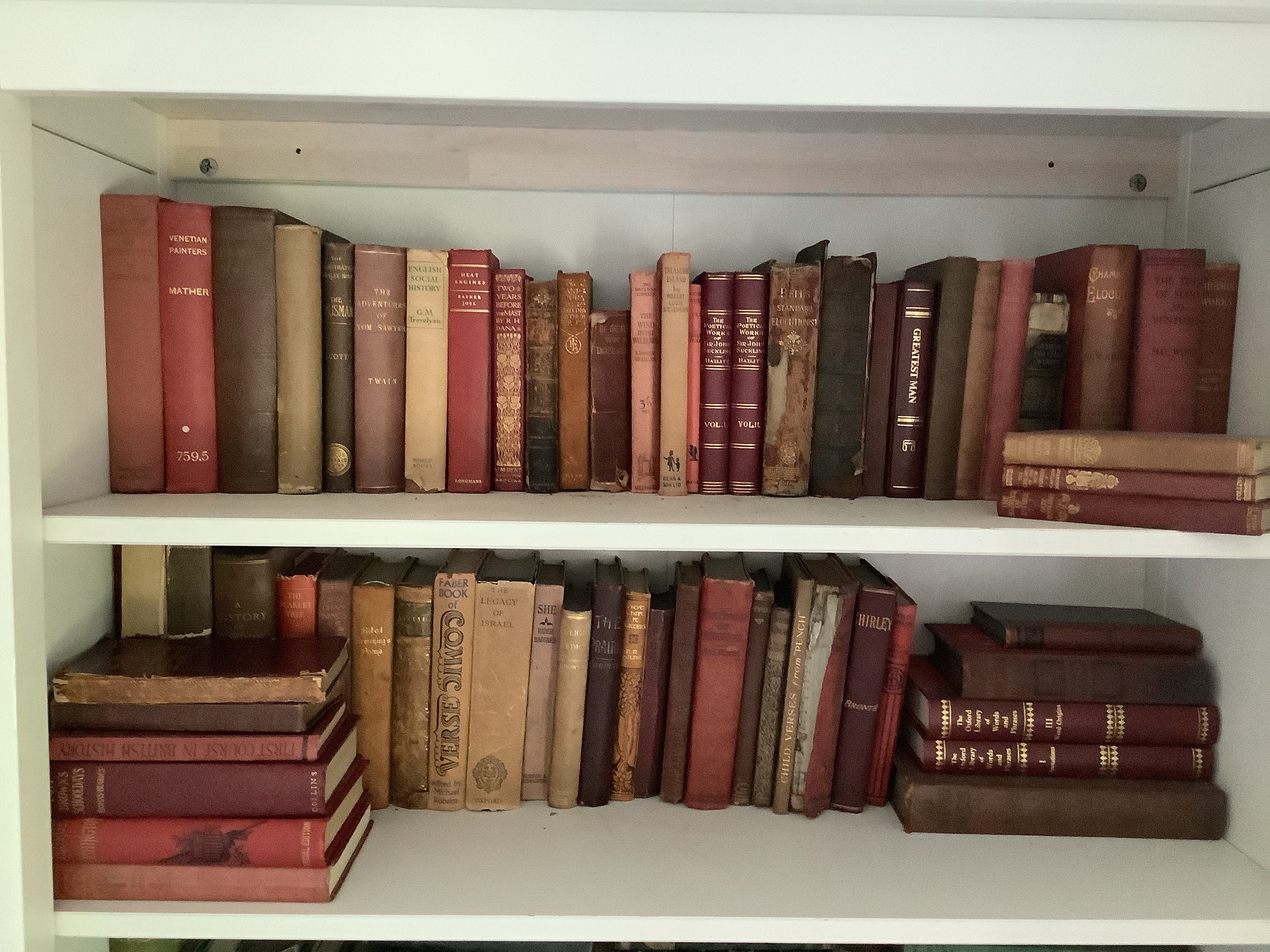 3 Vintage and Antique Hardback Books for Decor by Colour. Mostly Cloth ...