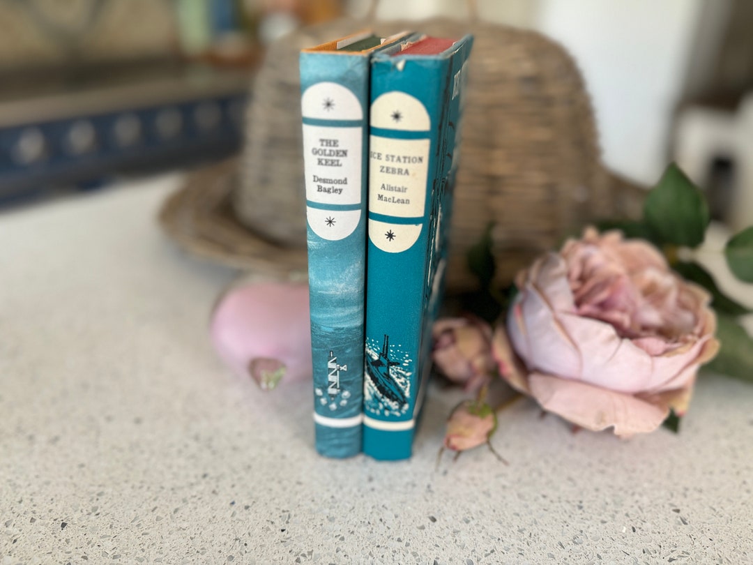 2x Vintage Companion Book Club Novels: Teal Blue for Decor - Etsy