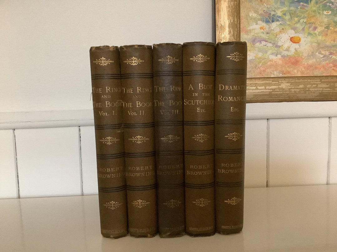 Victorian Robert Browning Book Set: the Ring and the Book, 1889 - Etsy