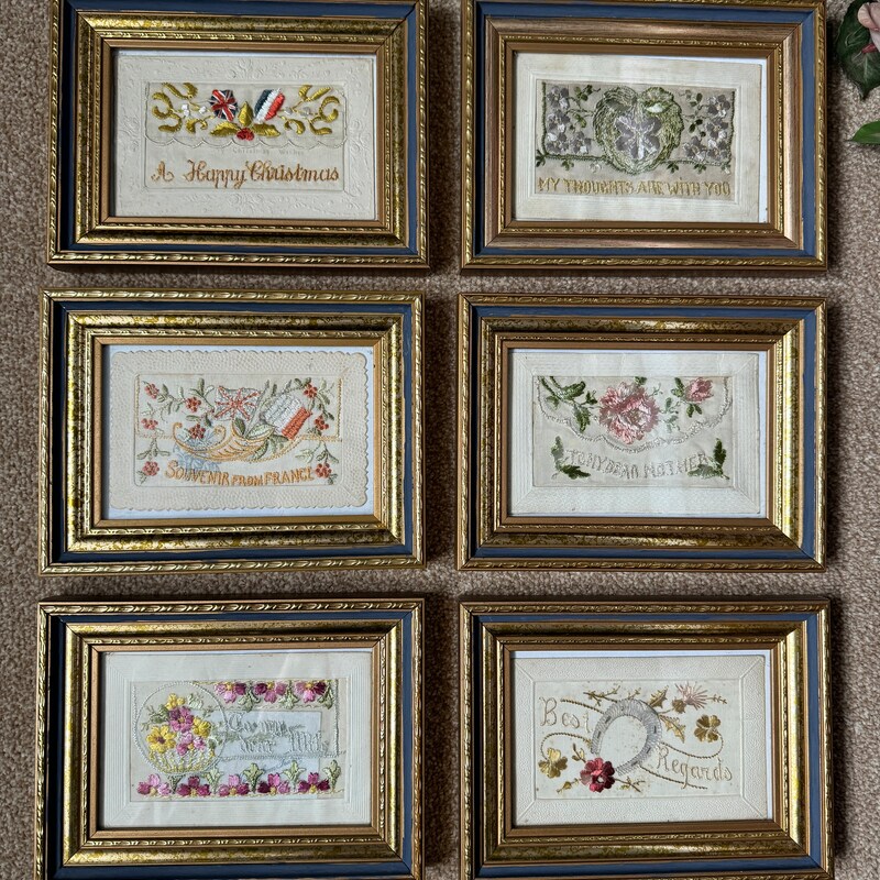 Embroidered Postcard - Etsy