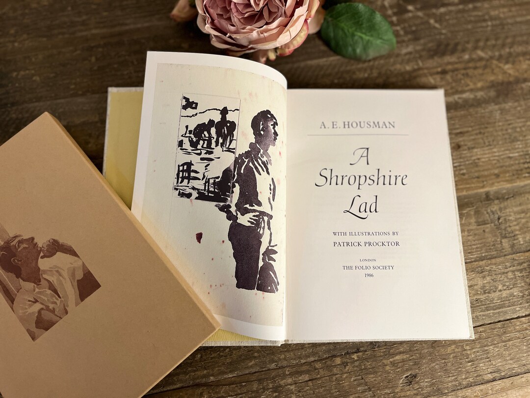 A Shropshire Lad by A. E Housman. Lovely Illustrated Folio Society Book ...