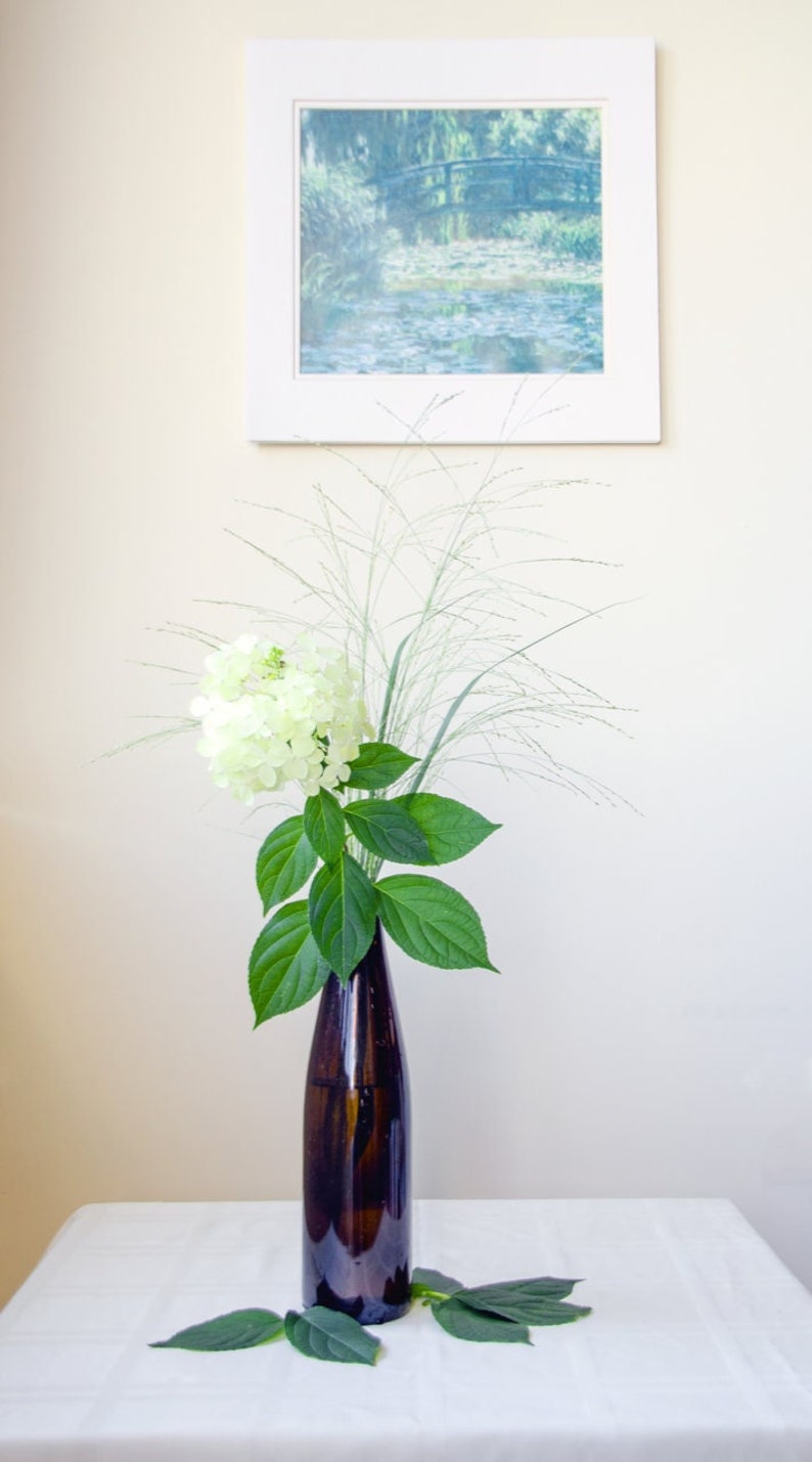 8" Recycled Vase | Repurposed Decor | Upcycled Glass - Etsy