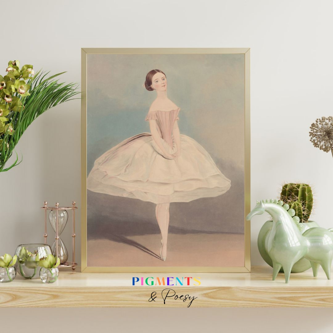 Girl Room Ballerina Wall Art, Ballerina Painting, Dancer Wall Art ...