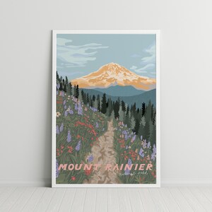 Mount Rainier National Park, Washington / Illustrated National Parks ...
