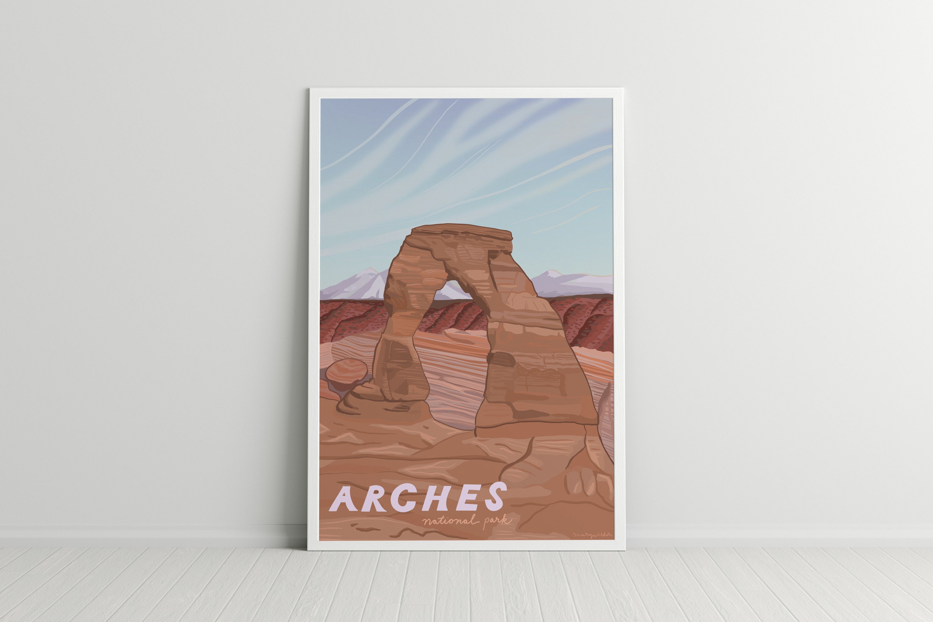 Arches National Park Poster Arches Art Print Delicate Arch | Etsy