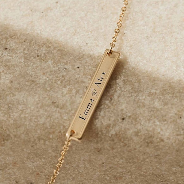 Engraved Necklace - Etsy