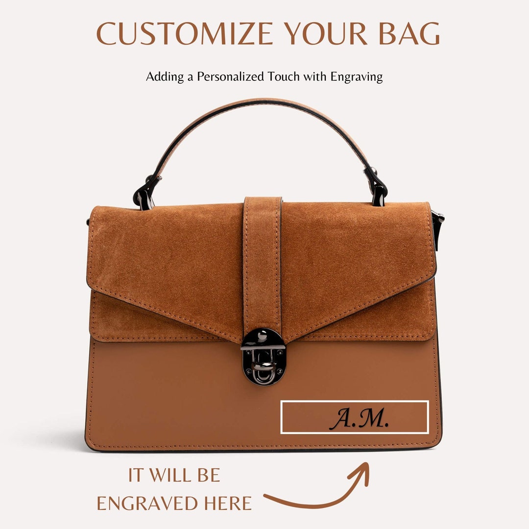 Personalized Top Handle Bags Shoulder Monogrammed Hand Bags for Women ...