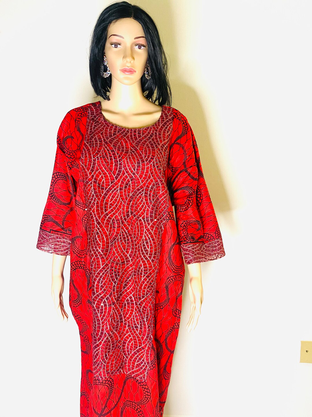 Bubu Dress With Cotton Fabric and Lace - Etsy