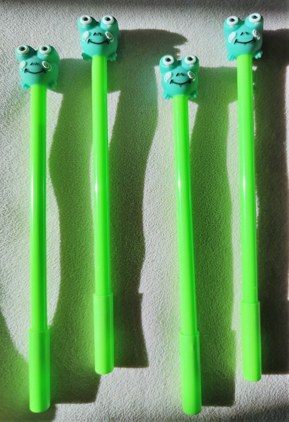 Frog Pen TWIN PACK Green Frog Gel Pen Fun Funky Home School - Etsy