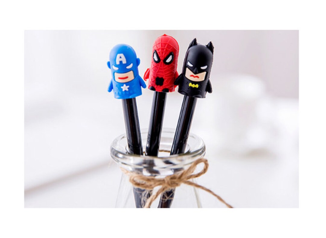 Spiderman Pen Spiderman Gel Pen Superhero Pen Fun Funky Home - Etsy UK
