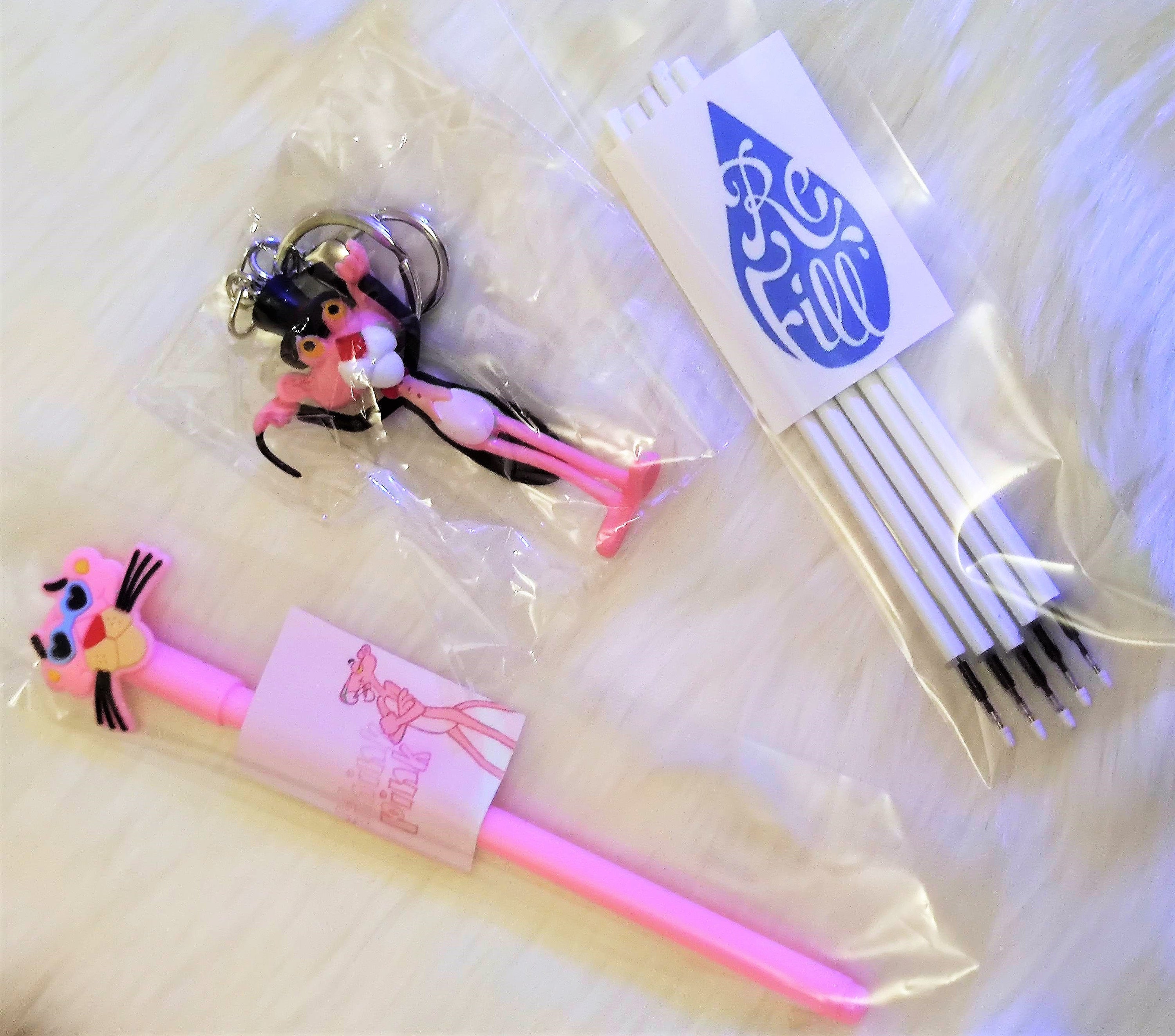 Pink Panther Fun Pack Pink Panther Pen Pink Panther Keychain - Etsy