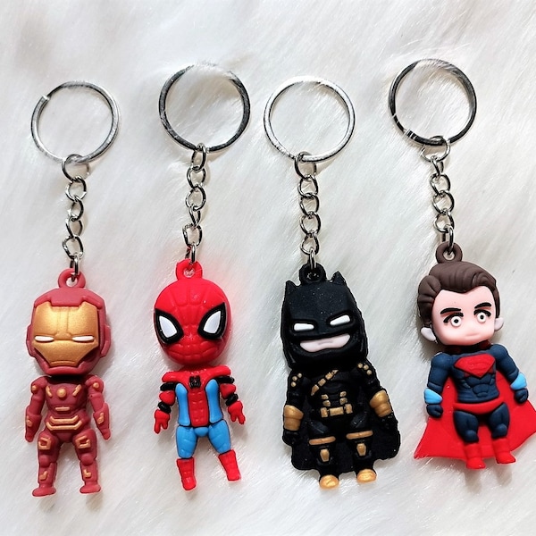 Superhero Keychain - Etsy
