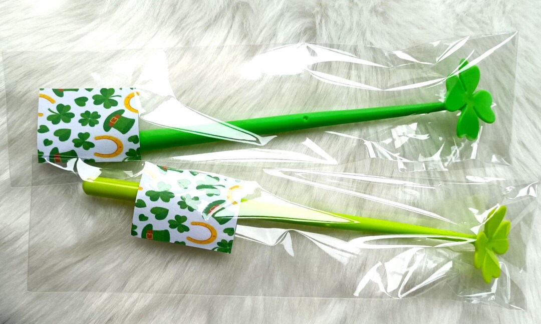 Four Leaf Clover Pen Shamrock Gel Pen Faith Hope Love Luck St - Etsy