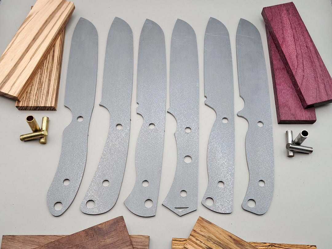 9" Sheepsfoot Knife Making Kit: High Carbon Steel Blade, Exotic Wood ...