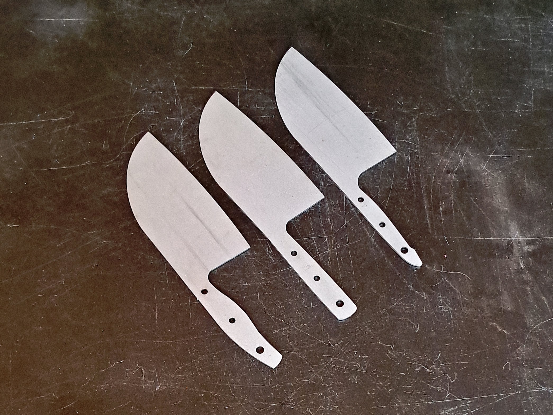 Serbian Cleaver Chef Knife Blank (unfinished): Stainless or High Carbon ...