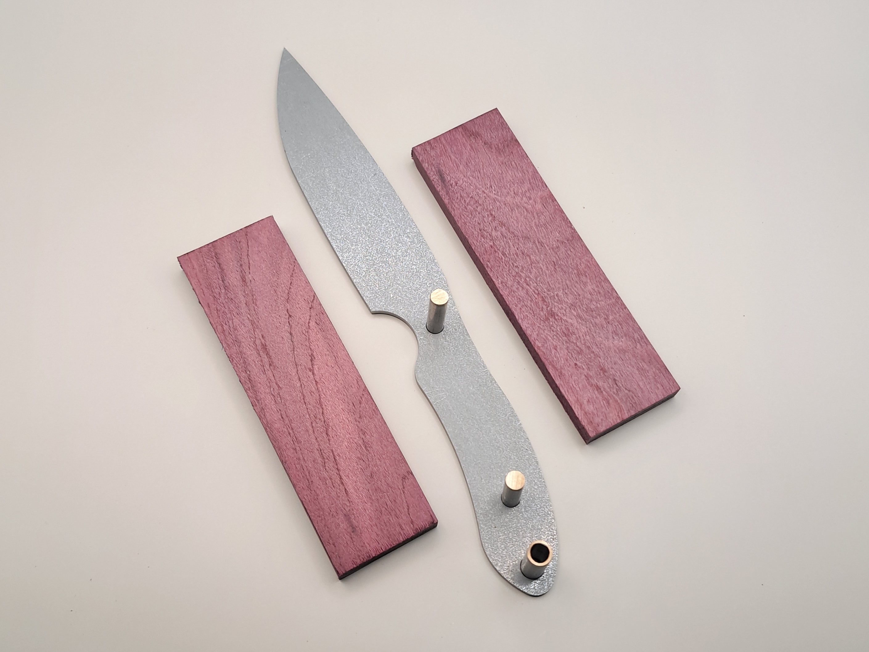 DIY Hunting Knife Making Kit: 9" Drop Point Blade, High Carbon Steel ...