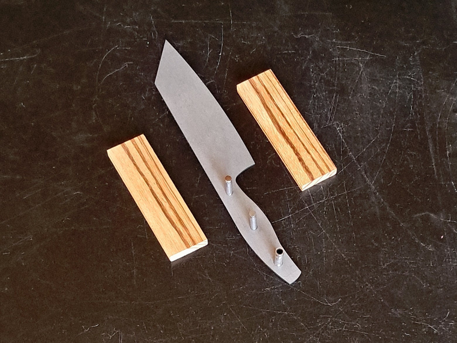 Bunka Knife Making Kit, Custom Kitchen Chef Knife, DIY Blade Blank ...