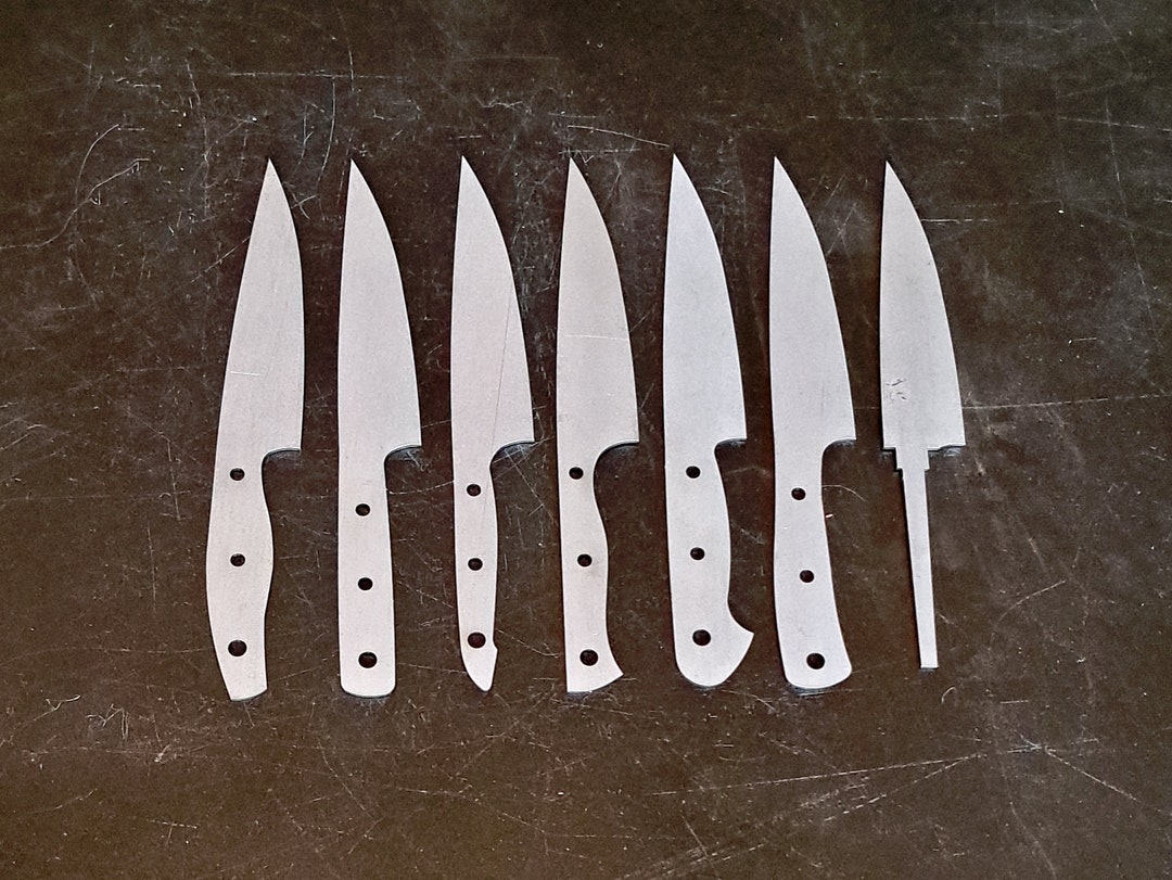 Utility Chef Knife Blade Blank AEB-L Stainless 80crv2 High Carbon Handmade Customizable USA Made ...