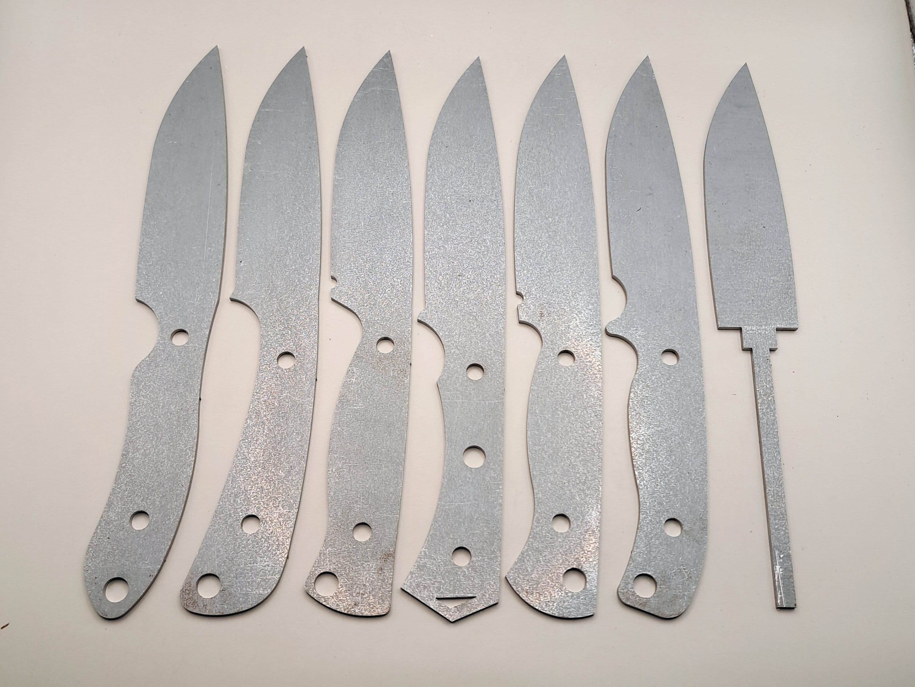 9 Drop-point, Hunting Knife, Knife Blank, Knife Making, Stainless Steel ...