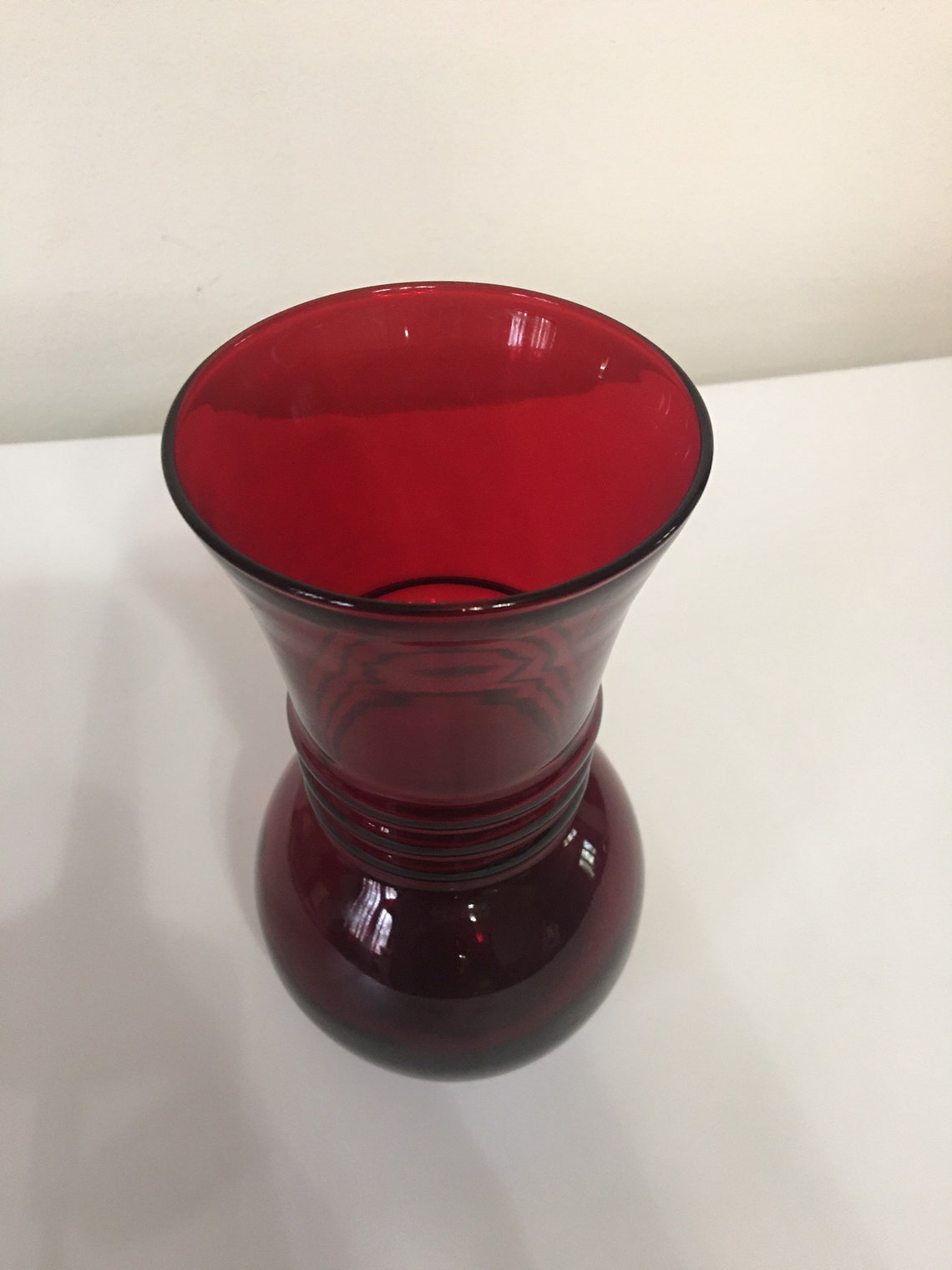 Indiana Glass Red Bud Vase, 1960s Vintage - Etsy