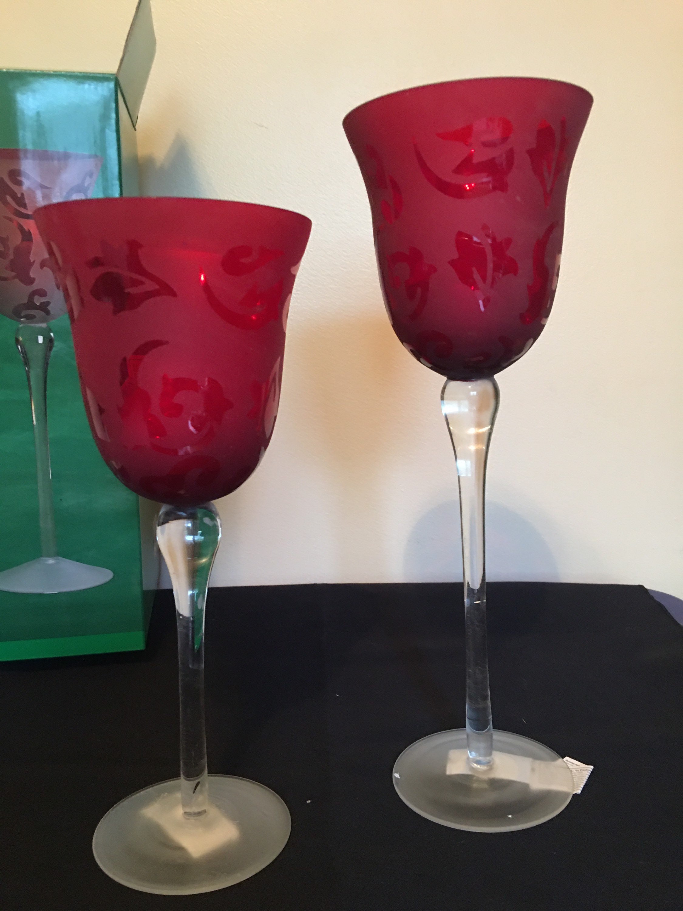 JC Penney Home Collection Ruby Candle Votive/tealight Holders-new in ...