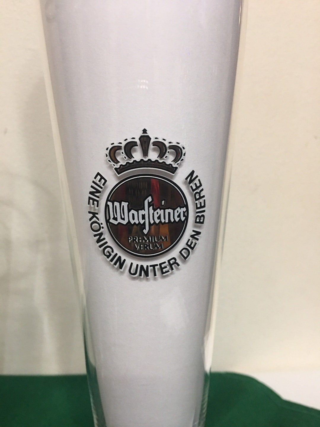 Warsteiner Premium Verum Pilsner Glass, Gold Rim, 0.4L - Etsy