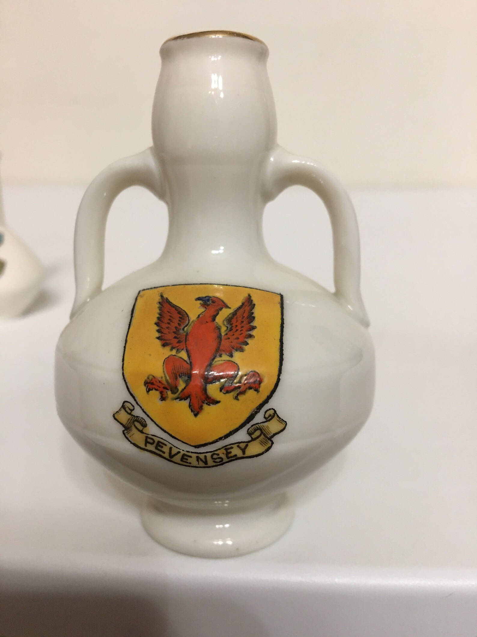 W.H. Goss Crested China Miniature Vasepevensey - Etsy