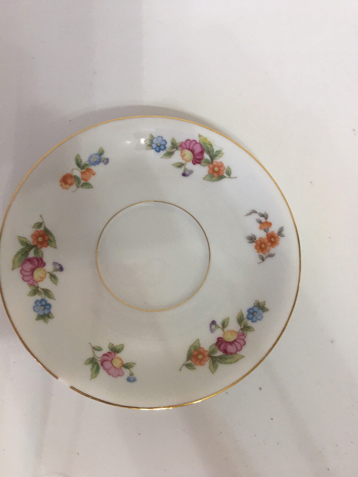 Noritake Fine China Floral Design With Gold Rim Cup & Saucer - Etsy