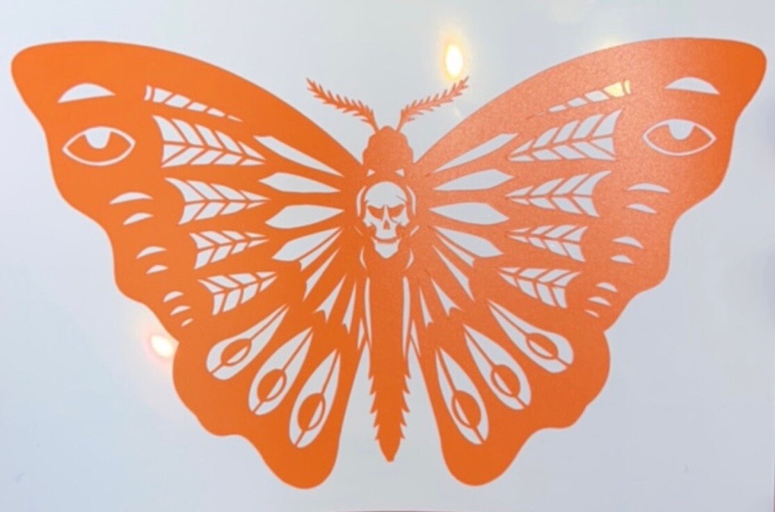 Spooky Moth Decal - Etsy