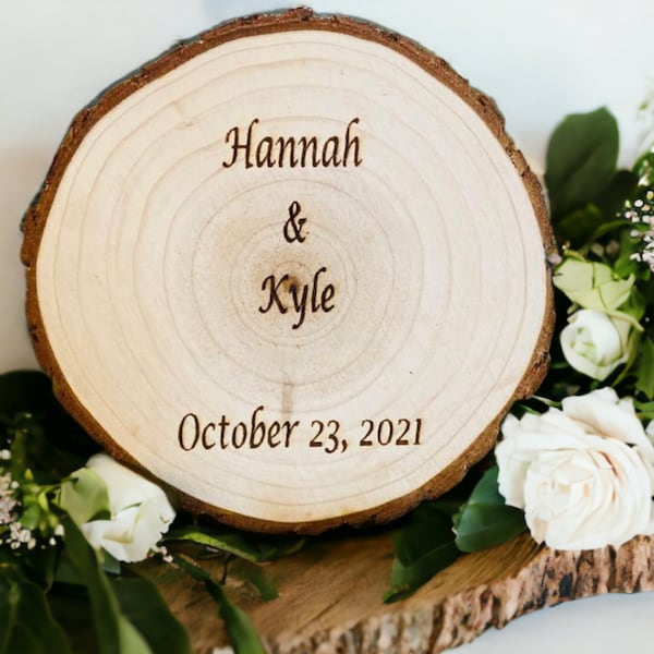 Wood Slice Cake Topper - Etsy