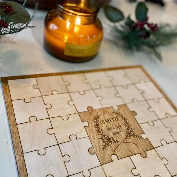Guest Book Puzzle - Etsy